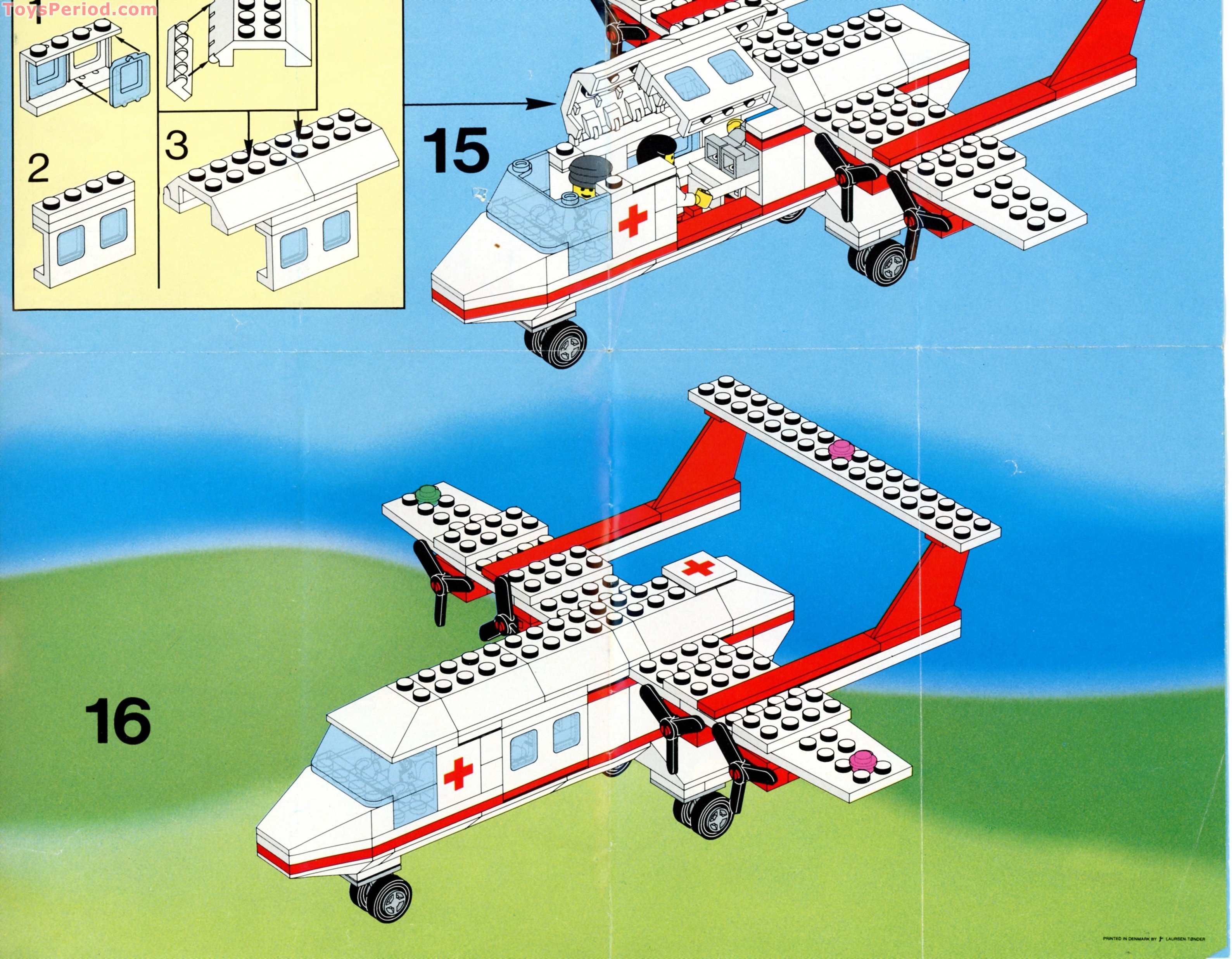 LEGO 6356 Med-Star Rescue Plane Instructions and Parts List