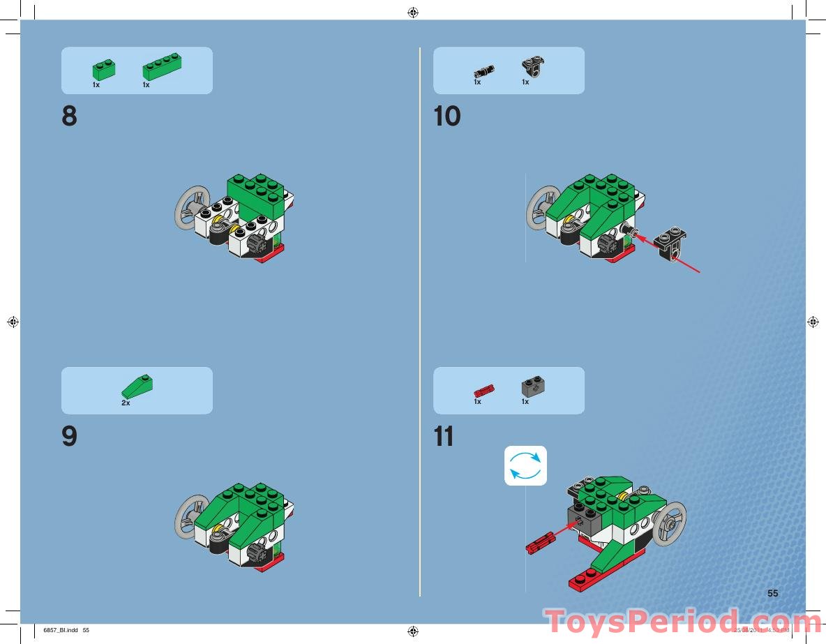 LEGO 6857 The Dynamic Duo Funhouse Escape Instructions and Parts List