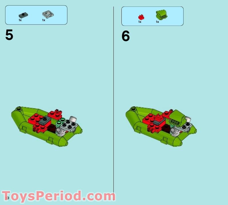 LEGO 70006 Cragger's Command Ship Instructions and Parts List