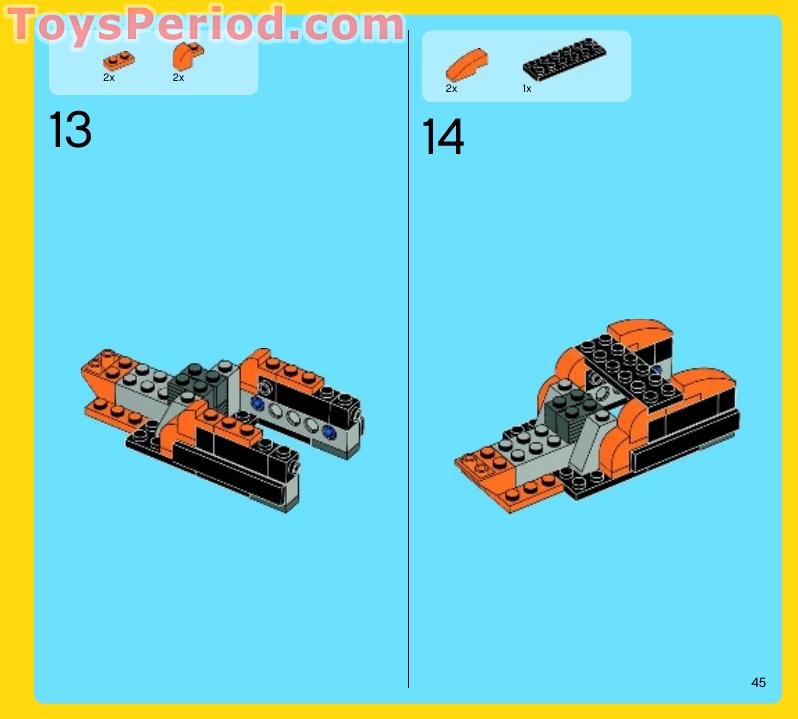 LEGO 7291 Street Rebel Instructions and Parts List