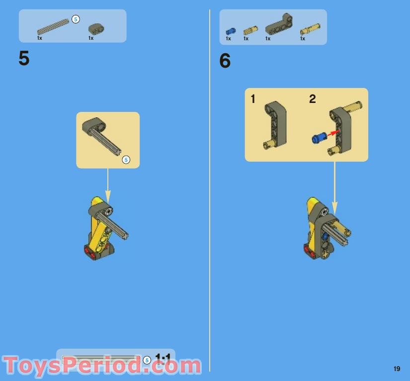 LEGO 8067 Mini Mobile Crane Instructions and Parts List