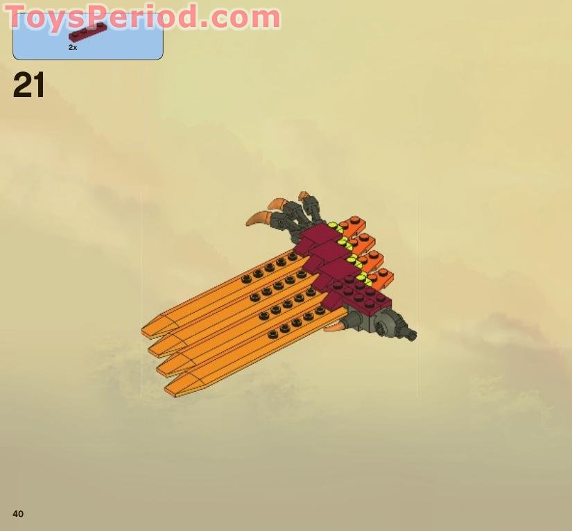 LEGO 2507 Fire Temple Instructions and Parts List