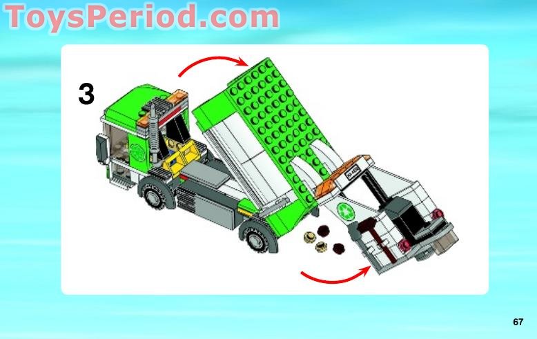 LEGO 4432 Garbage Truck Instructions and Parts List