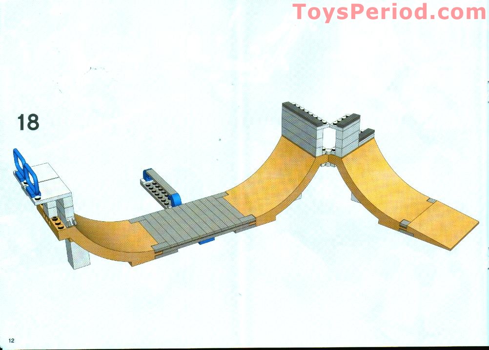 LEGO 3537 Skateboard Vert Park Challenge Instructions and Parts List