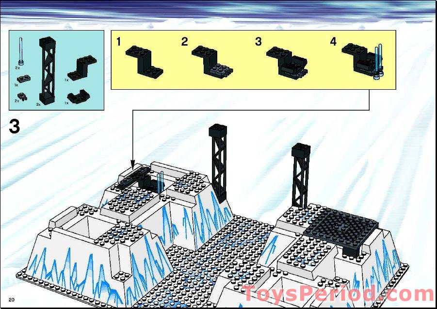 LEGO 4748 Ogel's Mountain Fortress Instructions and Parts List