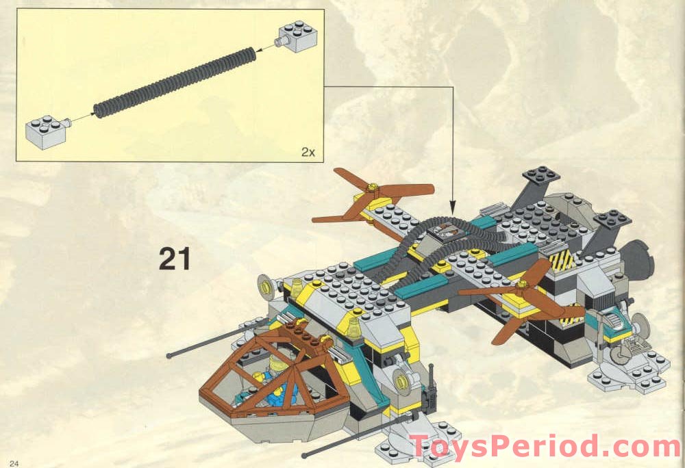 LEGO 4980 Tunnel Transport Instructions and Parts List