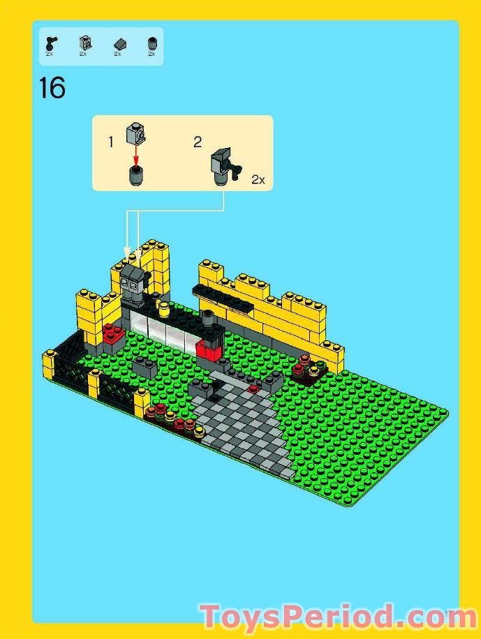 LEGO 4996 Beach House Instructions and Parts List