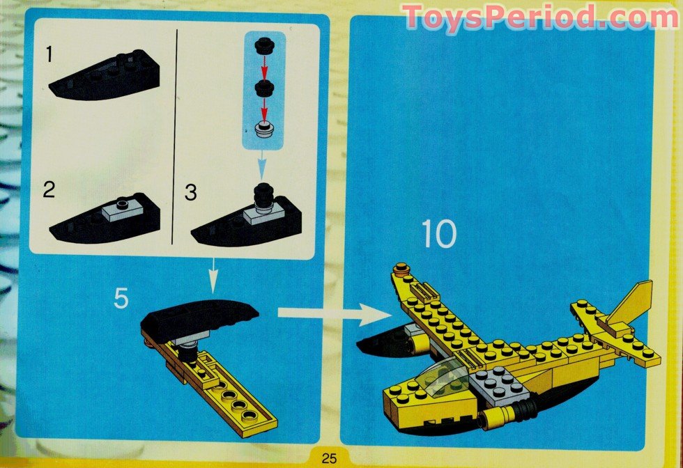 LEGO 4505 Sea Machines Instructions and Parts List