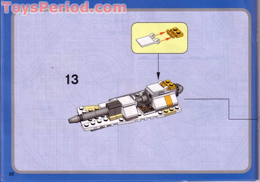 LEGO 4500-1 Rebel Snowspeeder (Redesign), Blue Box Instructions and ...
