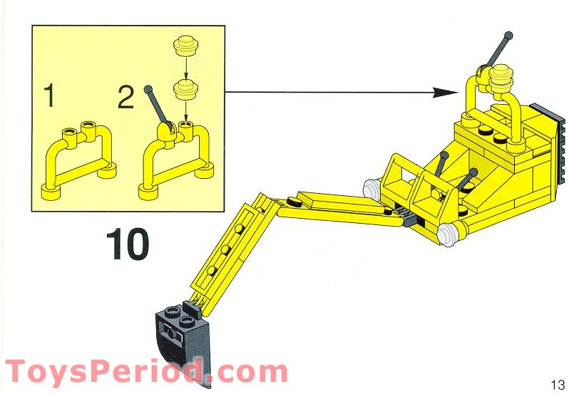 LEGO 4525 Road and Rail Repair Instructions and Parts List