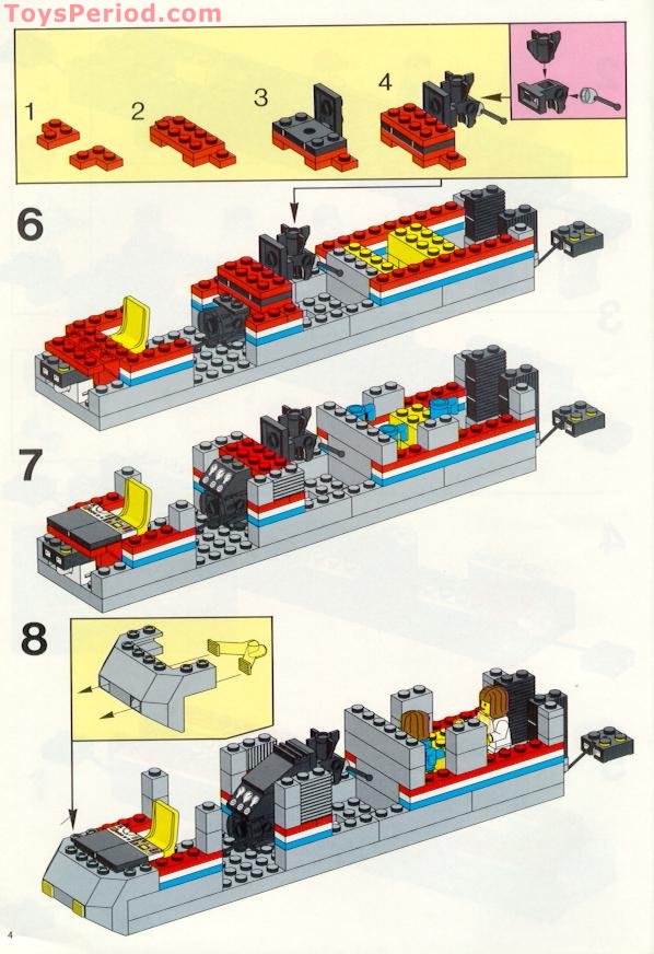 LEGO 4558 Metroliner Instructions and Parts List