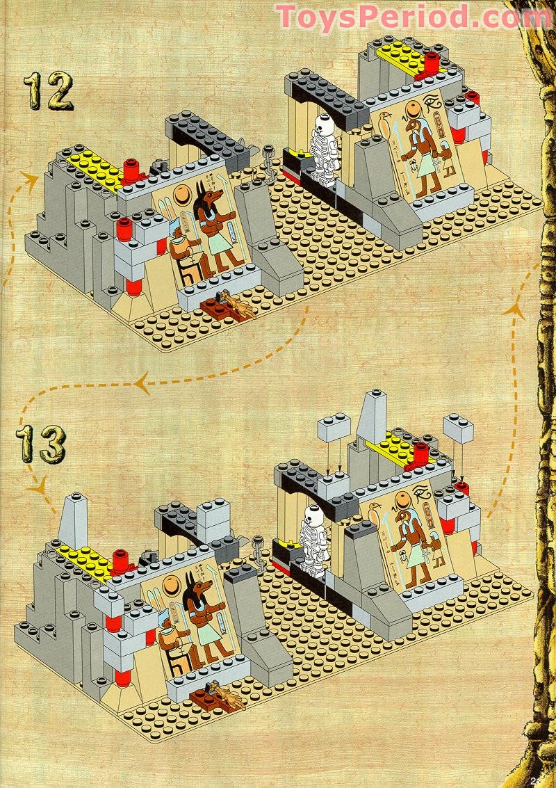 LEGO 5988 Pharaoh's Forbidden Ruins Instructions and Parts List