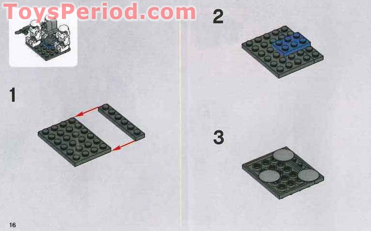 LEGO 7667 Imperial Dropship Instructions and Parts List