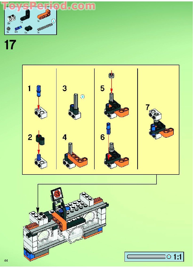 LEGO 7690 MB-01 Eagle Command Base Instructions and Parts List