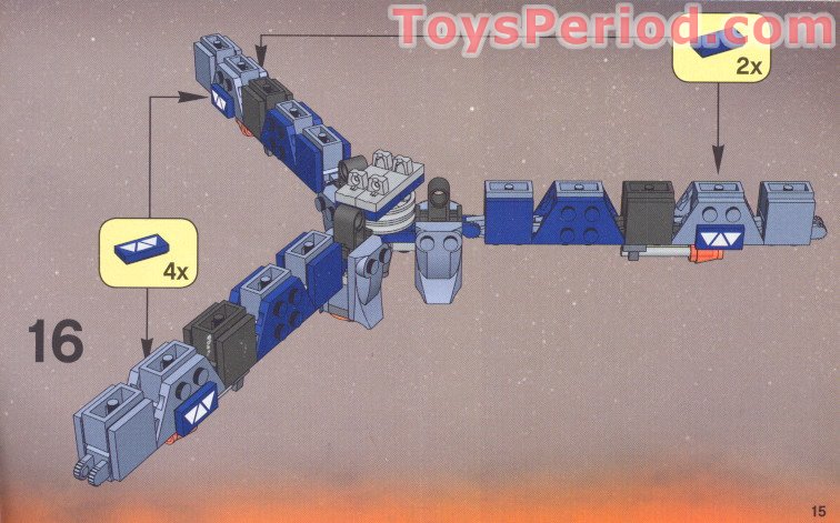 LEGO 7252 Droid Tri-Fighter Instructions and Parts List