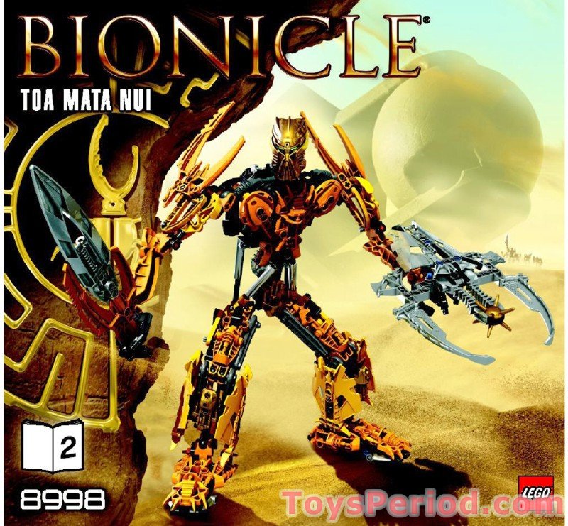 LEGO 8998 Toa Mata Nui Instructions and Parts List