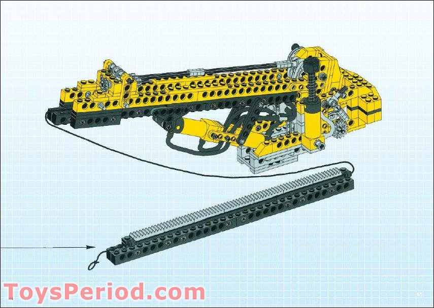 LEGO 8431 Pneumatic Crane Truck Instructions and Parts List