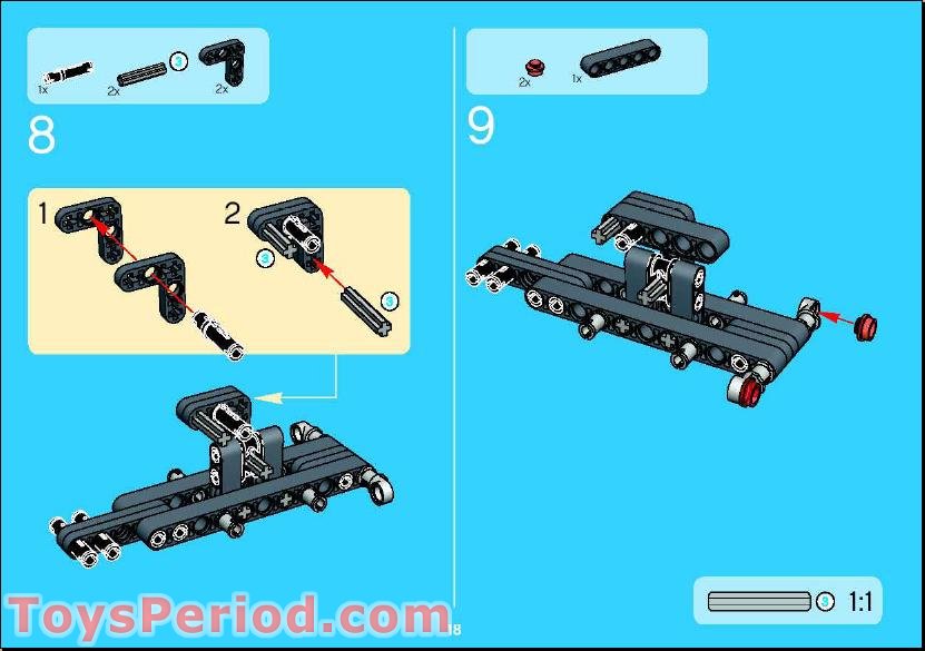 LEGO 8433 Cool Movers Instructions and Parts List