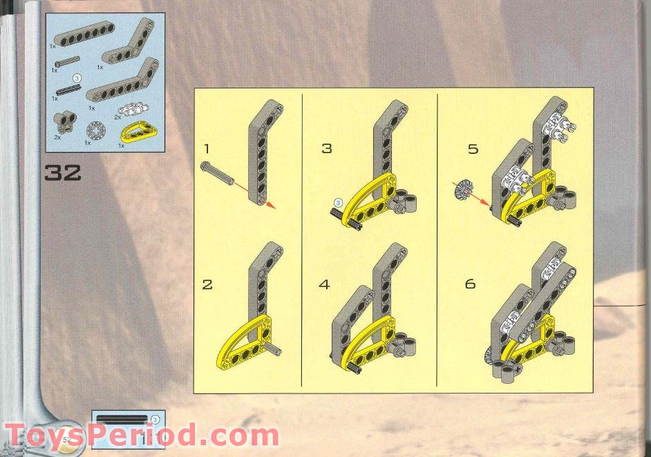 LEGO 8539 Manas Instructions and Parts List