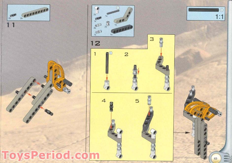 LEGO 8539 Manas Instructions and Parts List