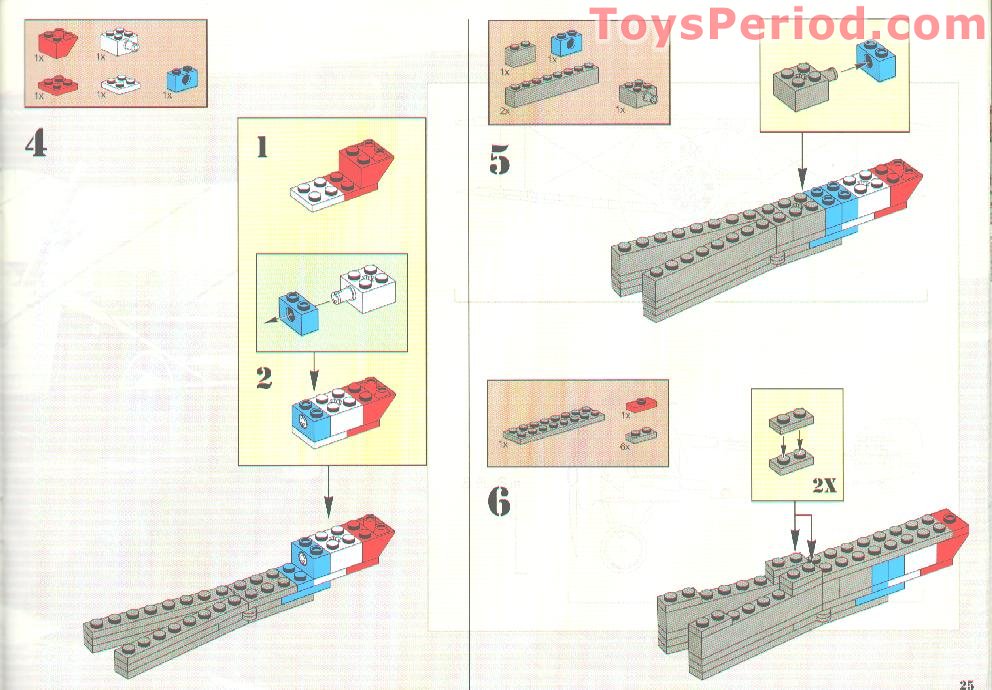 LEGO 3451 Sopwith Camel Instructions and Parts List
