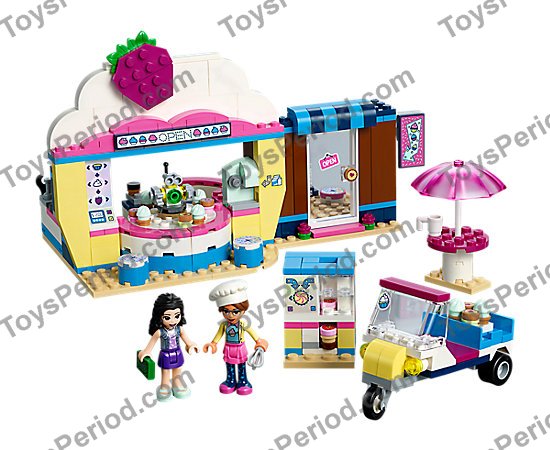 LEGO 41366 Olivia's Cupcake Cafe Set Parts List