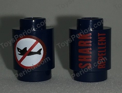 LEGO Sets with Part 3062bpb050 Brick, Round 1 x 1 Open Stud with 'SHARK ...