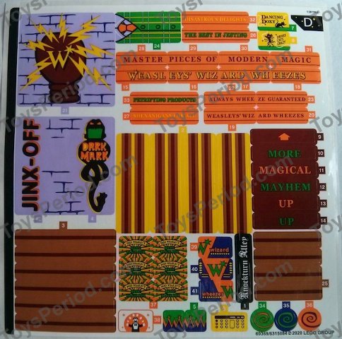 LEGO Sets with Part 75978stk04 Sticker Sheet for Set 75978, Sheet 4 ...