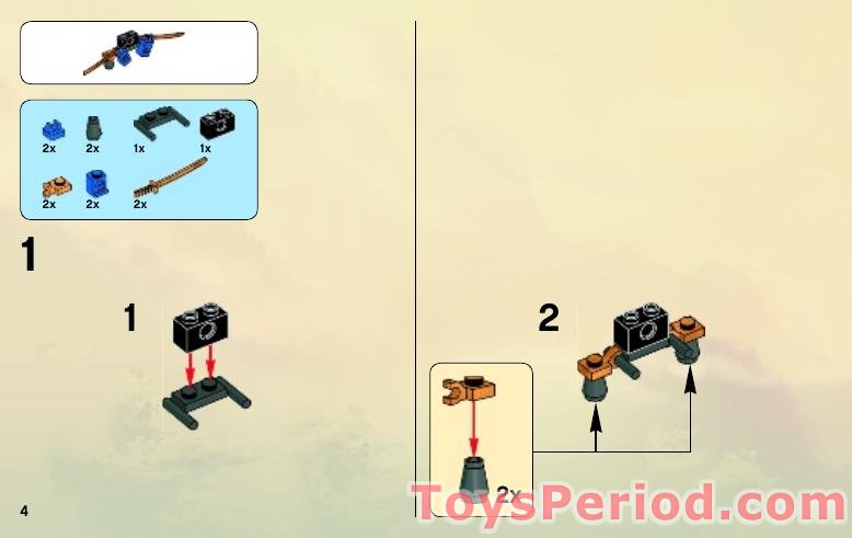 LEGO 70501 Warrior Bike Instructions and Parts List