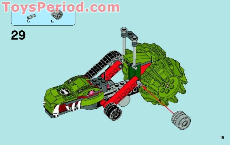 LEGO 70001 Crawley's Claw Ripper Instructions and Parts List