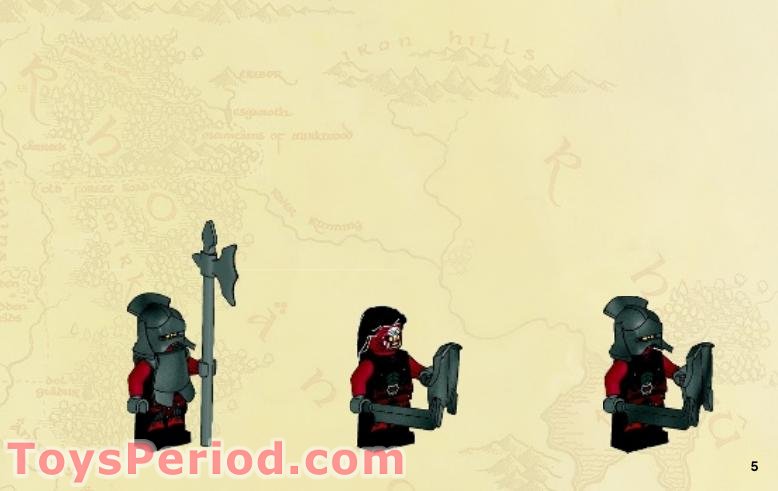 LEGO 9471 Uruk-hai Army Instructions and Parts List