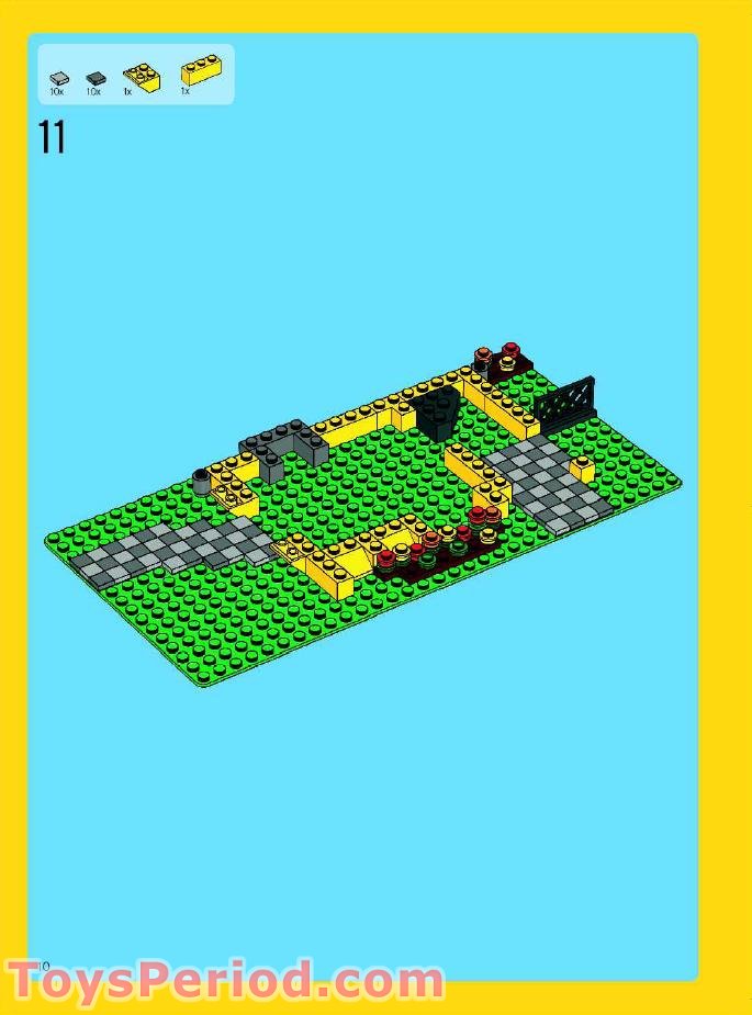 LEGO 4996 Beach House Instructions and Parts List