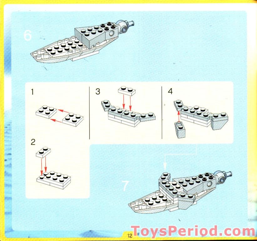 LEGO 4506 Deep Sea Predators Instructions and Parts List