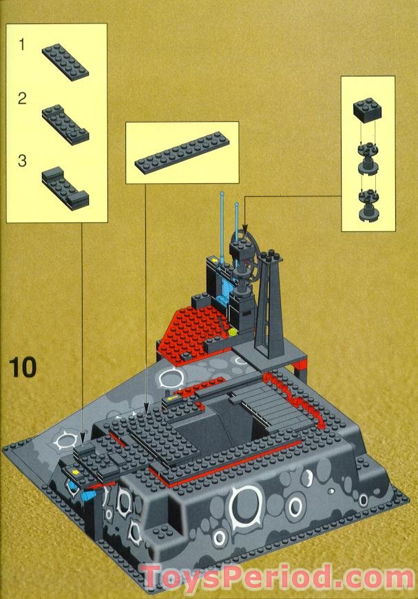 LEGO 6959 Lunar Launch Site Instructions and Parts List