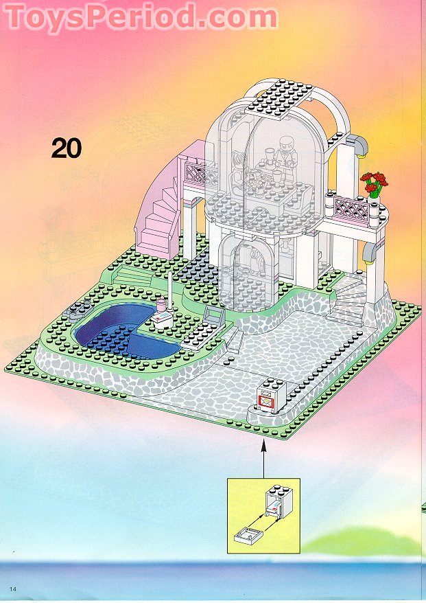 LEGO 6416 Poolside Paradise Instructions and Parts List