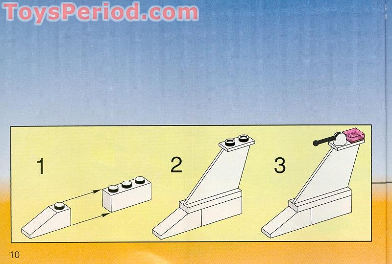 LEGO 6465 Space Port Jet Instructions and Parts List