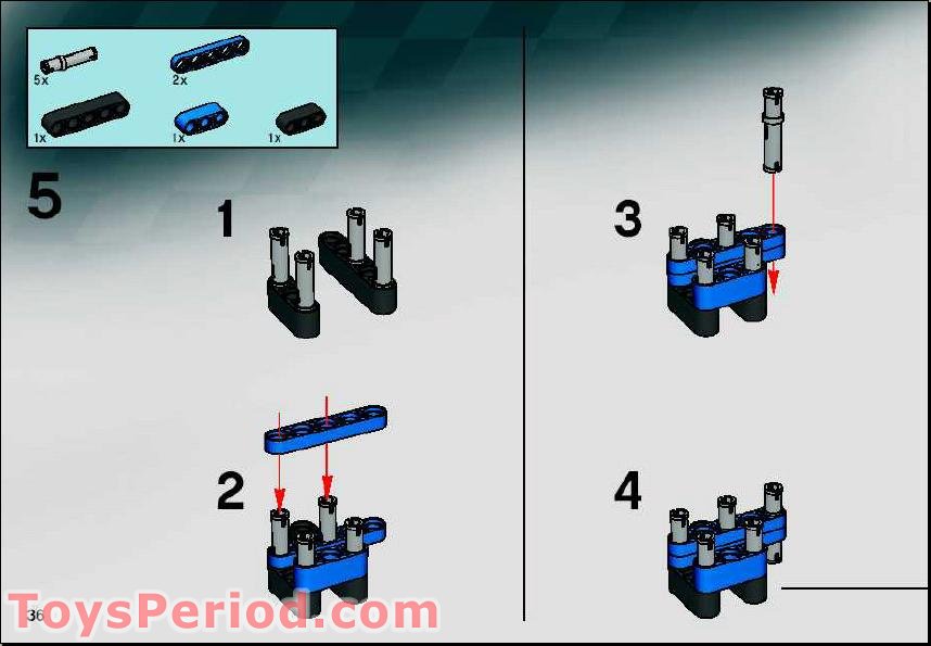 LEGO 8646 Speed Slammer Bike Instructions and Parts List