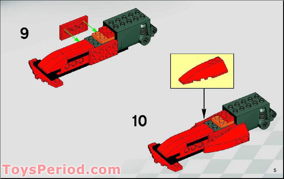 LEGO 8667 Action Wheelie Instructions and Parts List