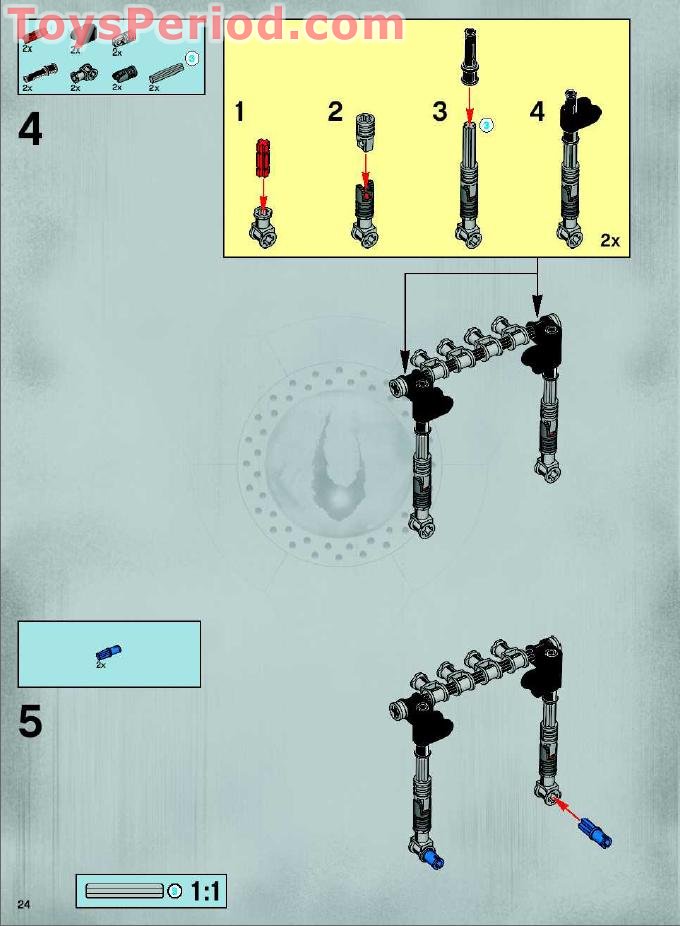 LEGO 8894 Piraka Stronghold Instructions and Parts List