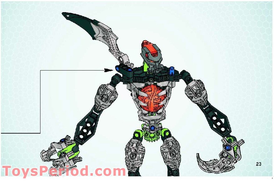 LEGO 8952 Mutran and Vican Instructions and Parts List