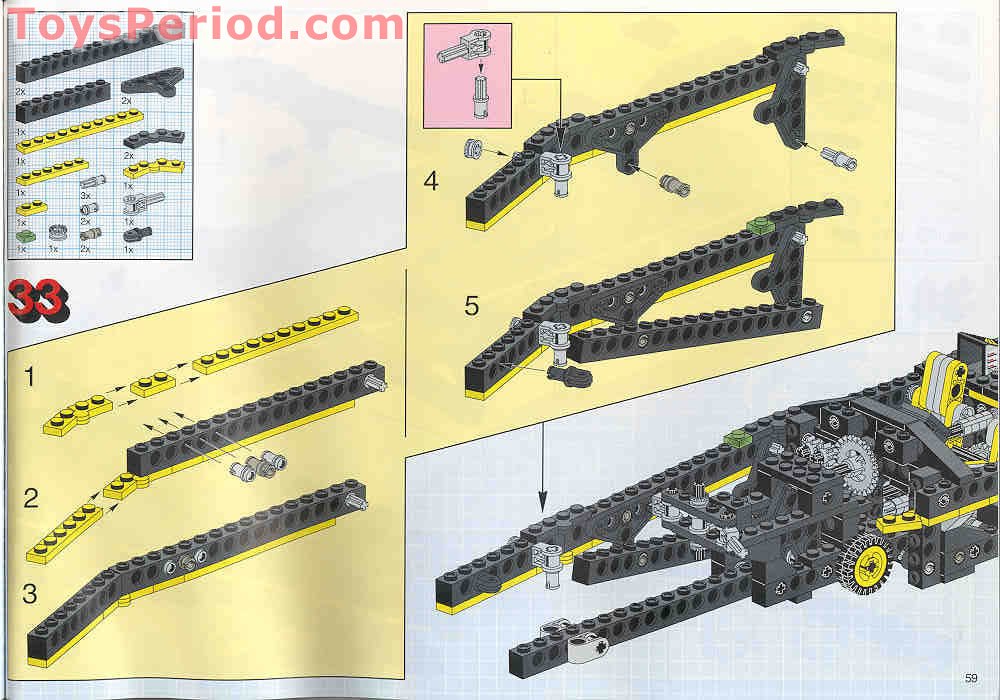 LEGO 8425 Black Hawk Instructions and Parts List