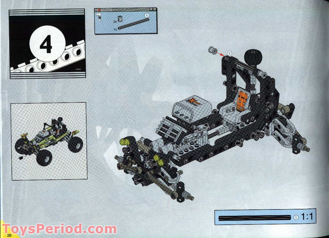 LEGO 8465 Extreme Off-Roader Instructions and Parts List