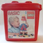LEGO 1617 Small Red Bucket Basic Building Set Parts List