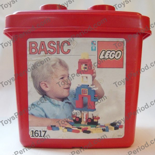 LEGO 1617 Small Red Bucket Basic Building Set Parts List