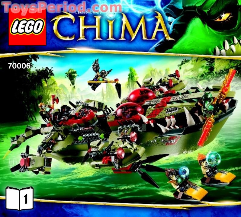 LEGO 70006 Cragger's Command Ship Instructions and Parts List