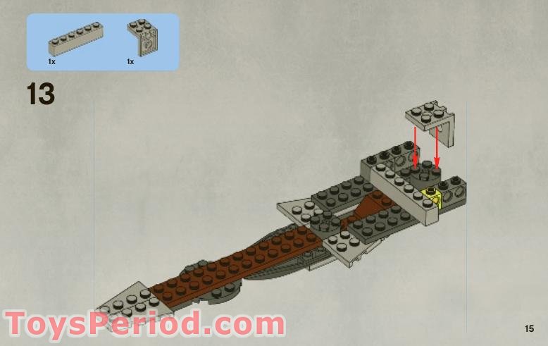 LEGO 7915 Imperial V-wing Starfighter Instructions and Parts List