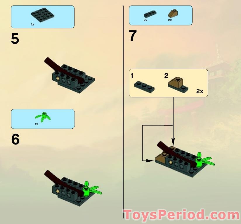 LEGO 9448 Samurai Mech Instructions and Parts List