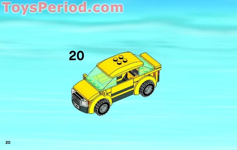 LEGO 4435 Car and Caravan Instructions and Parts List