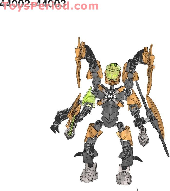 LEGO 44002 Rocka Instructions and Parts List