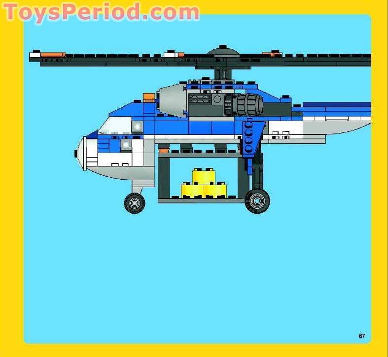 LEGO 4995 Cargo Copter Instructions and Parts List